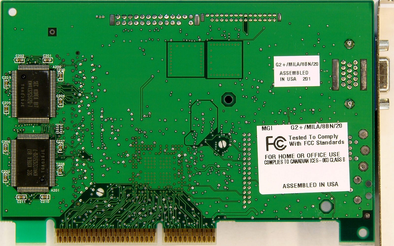 VGA Legacy MKIII - Matrox MGA-G200 (Millennium G200)