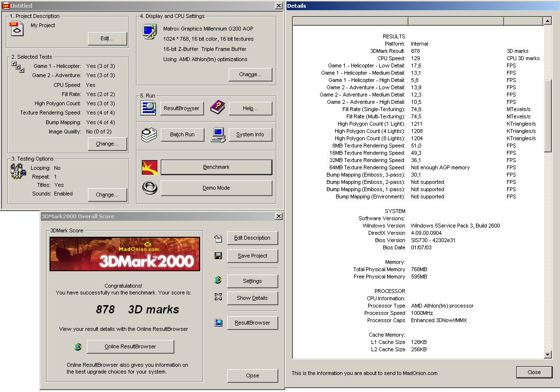VGA Legacy MKIII - Matrox MGA-G200 (Millennium G200)